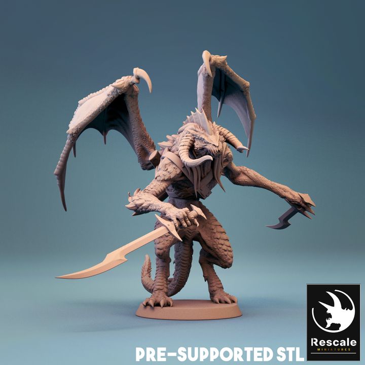 3D Printable Abishai Gang by Rescale Miniatures