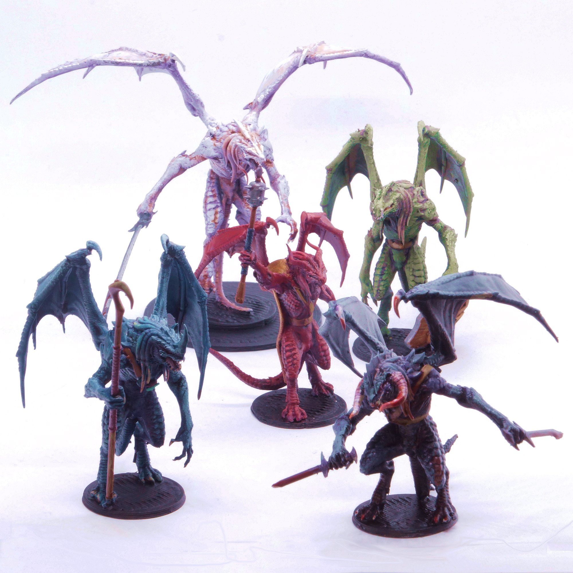 3D Printable Abishai Gang by Rescale Miniatures