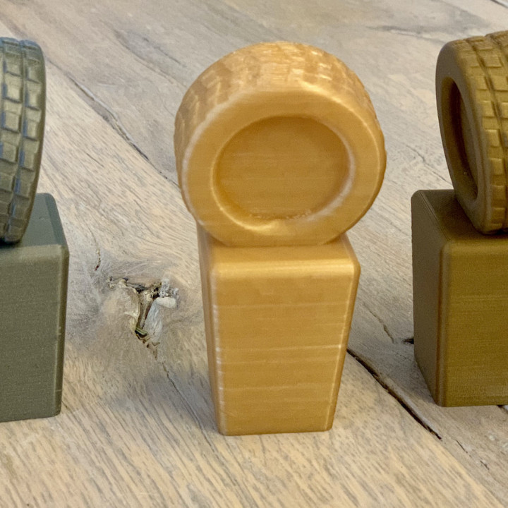 3D Printable Wheel Trophy for (Slot) Car by Markus Purtz