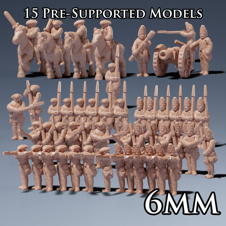 3D Printable 6mm Black Powder Army by Productions Diratia