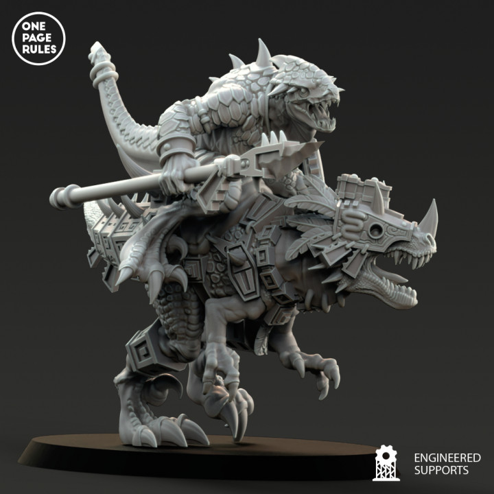 3D Printable Raptor Riders - Saurians by One Page Rules