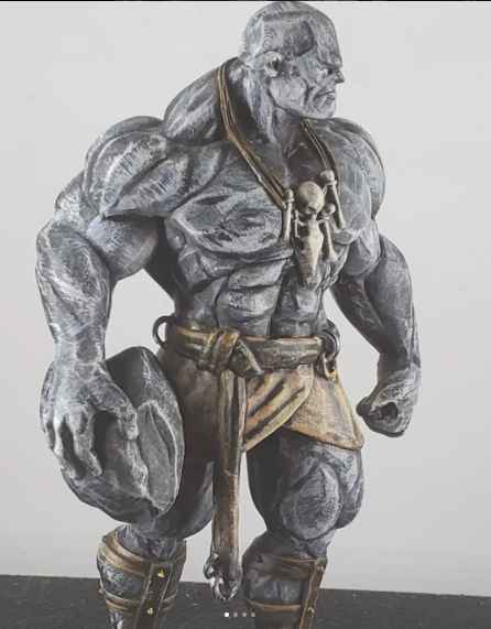 3D Printable Stone Giant - Tabletop Miniature (Pre-Supported) by YKS ...