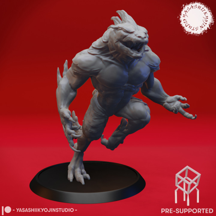 3D Printable Troglodyte - Tabletop Miniature (Pre-Supported) by ...