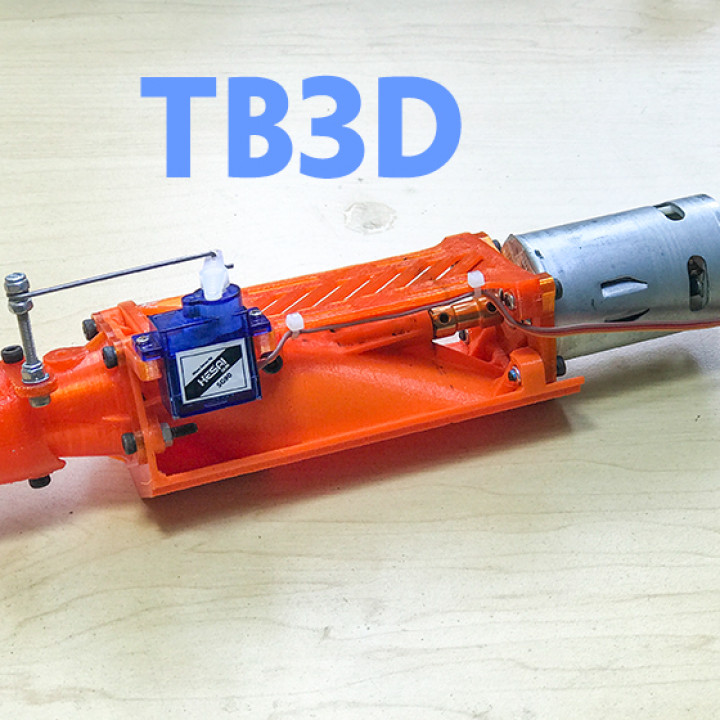 3D Printable Turbo Jet motor 550 by TB3D