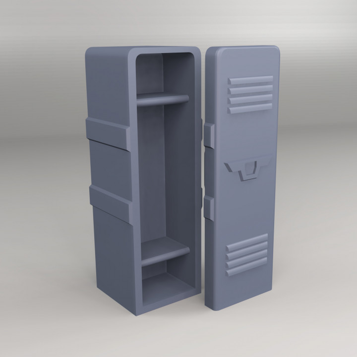 3D Printable Metal Locker Lockaway by Tiny Furniture