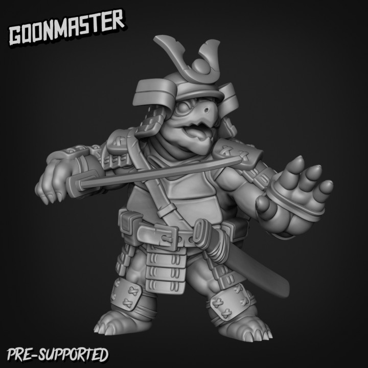 3D Printable Turtle Samurai 2 by Goon Master