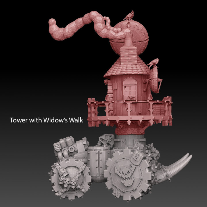 3D Printable Mobile Tower by Sharedog Miniatures