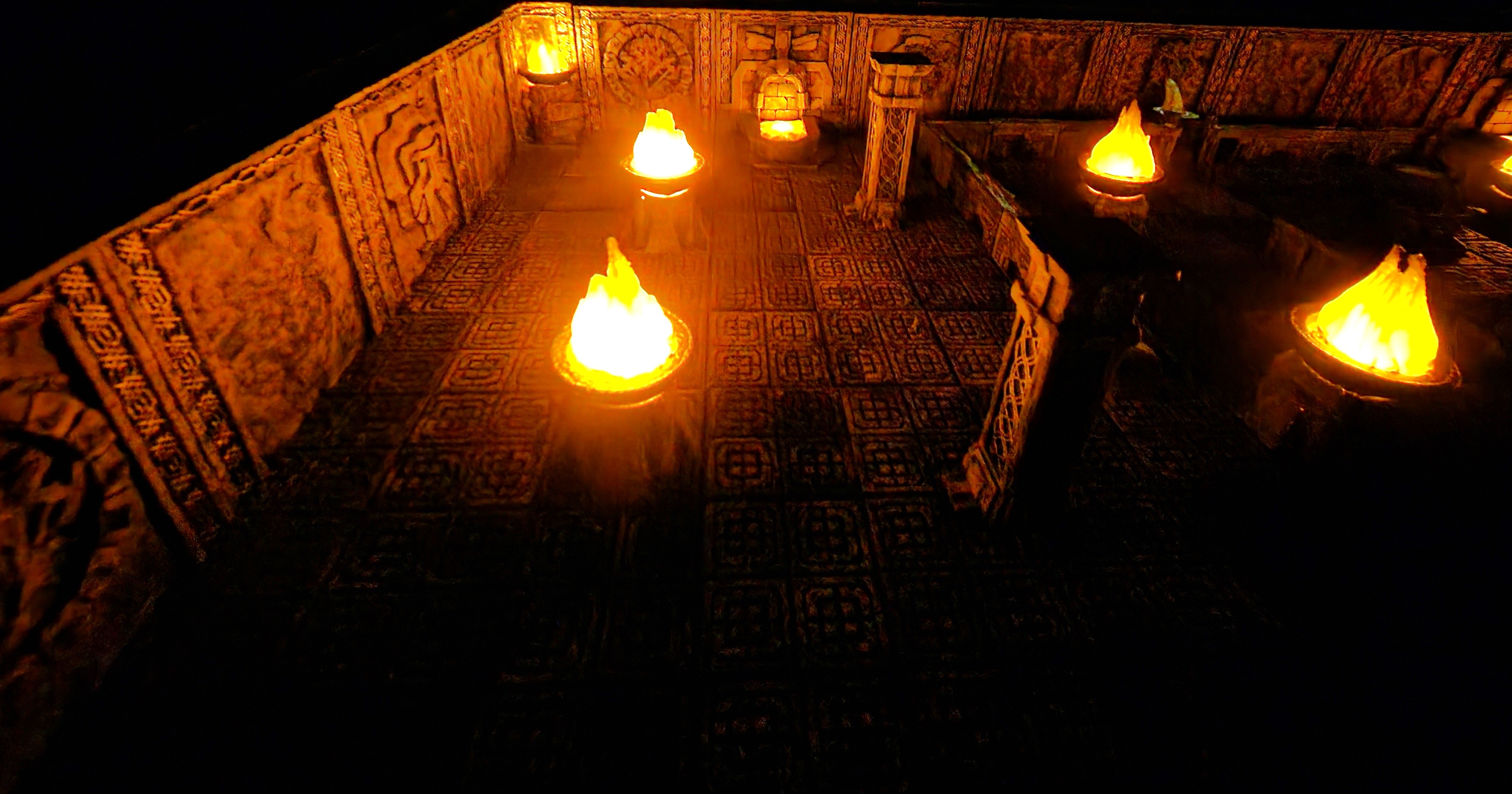 3D Printable AEDWRF07 - Dwarven Kingdoms Throne Room by Aether Studios