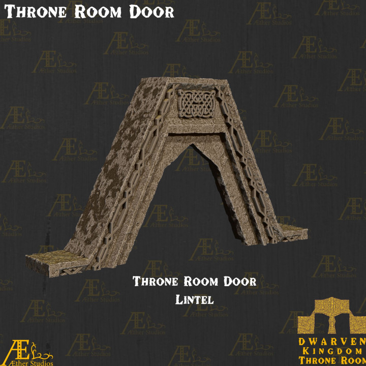 3D Printable AEDWRF07 - Dwarven Kingdoms Throne Room by Aether Studios