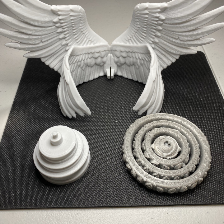 3D Printable Ophanim Angel v2 by Kawna Minis