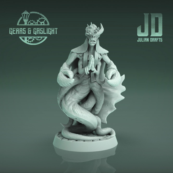 3D Printable Eldritch Nightmare Lich by Julian Drafts