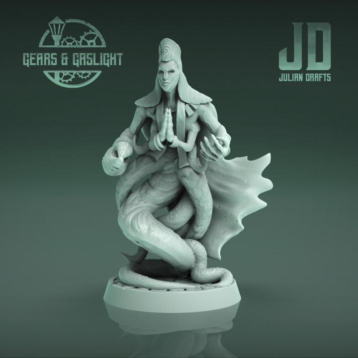 3D Printable Eldritch Nightmare Lich by Julian Drafts