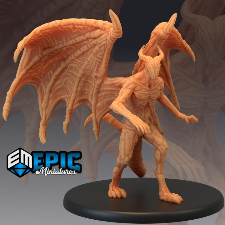 3D Printable Night Gaunt Set / Lovecraft Entity / Cosmic Horror ...