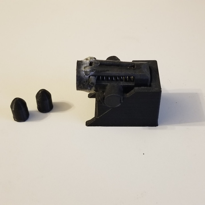 3D Printable Cannon Game by Mason