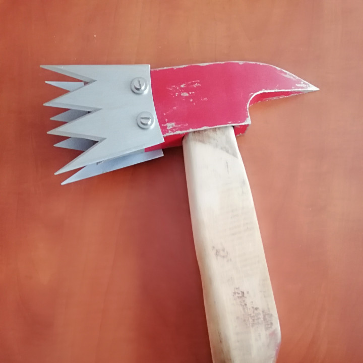 3D Printable Fallout 76, Fire axe, Spikes mod by Laci Legath
