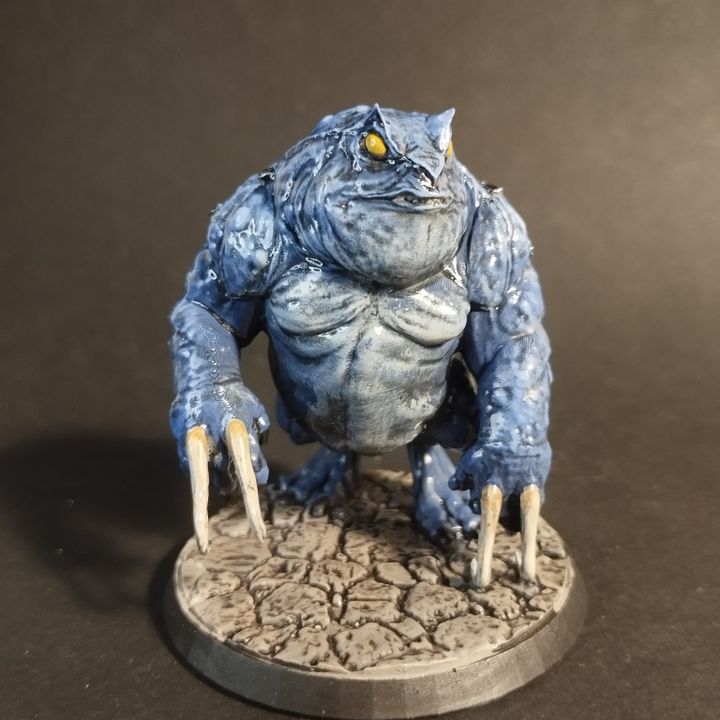 3D Print of Slaad (Blue) - Tabletop Miniature (Pre-Supported ...