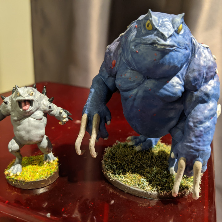 3D Print of Slaad (Blue) - Tabletop Miniature (Pre-Supported ...