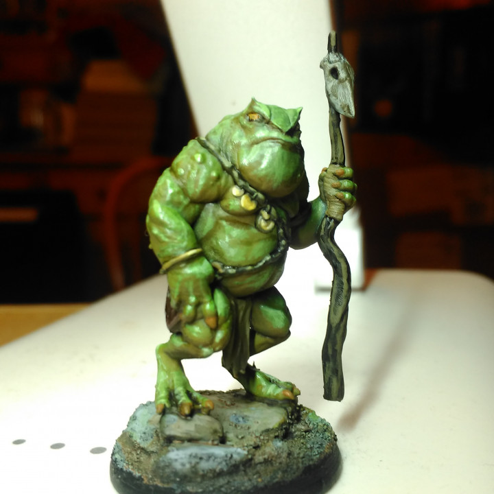 3D Print of Slaad (Green) - Tabletop Miniature by blauJ