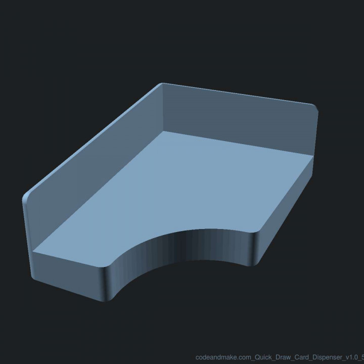 3D Printable Quick Draw Card Dispenser by Code and Make