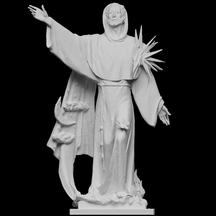 3D Printable St. Francis of Assisi by Noe 3D