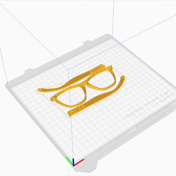 3D Printable sunglasses no supports by Alec Kerr