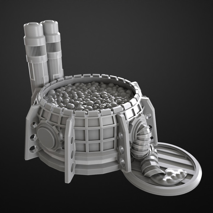 3D Printable Corpse starch processing plant by Kino Prados Cordon