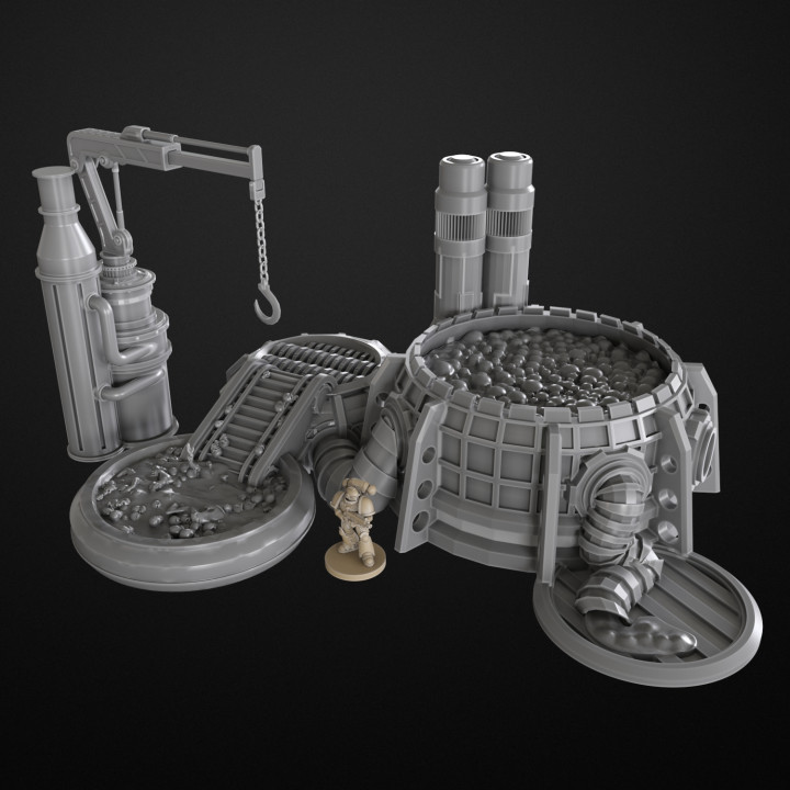 3D Printable Corpse starch processing plant by Kino Prados Cordon
