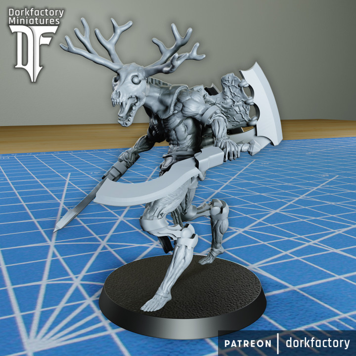 3D Printable Dark Flayed-God by Dorkfactory Miniatures