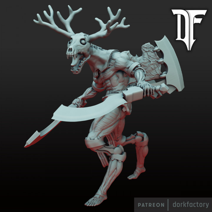 3D Printable Dark Flayed-God by Dorkfactory Miniatures