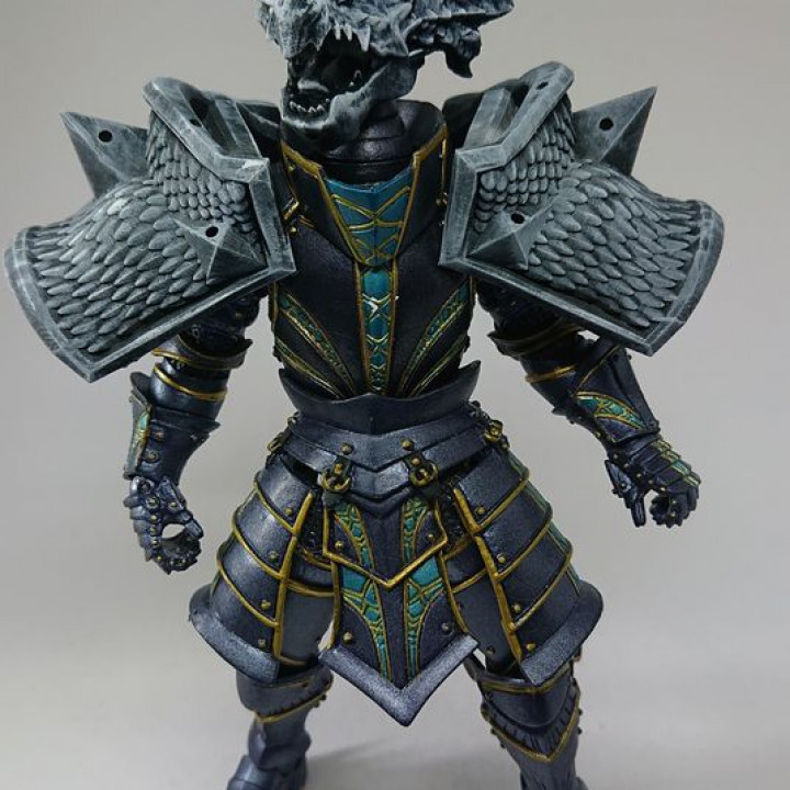 3D Printable Dragonborn_head_set by Action Figure Fusion