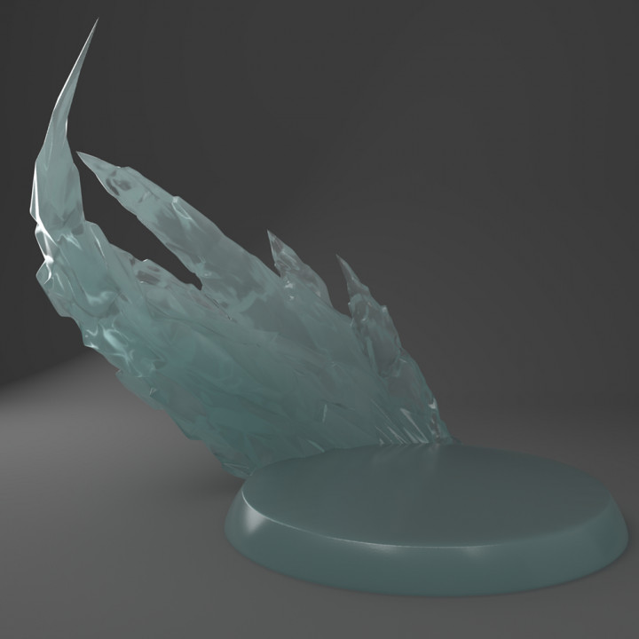 3D Printable Spell Effect Bases by Twin Goddess Miniatures