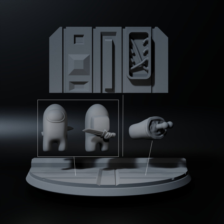 3D Printable Impostor Among Them (Desk Display) by SinNerds