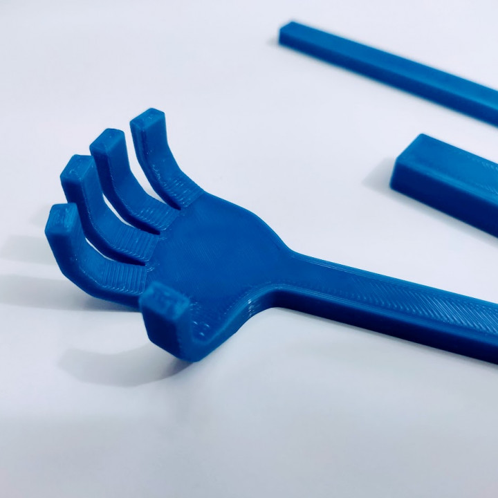 3D Printable Cartoon hand scratcher by Henrique Natalino