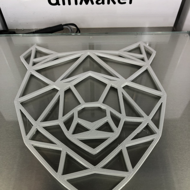 3D Printable Geometric Bear by raimonvibe
