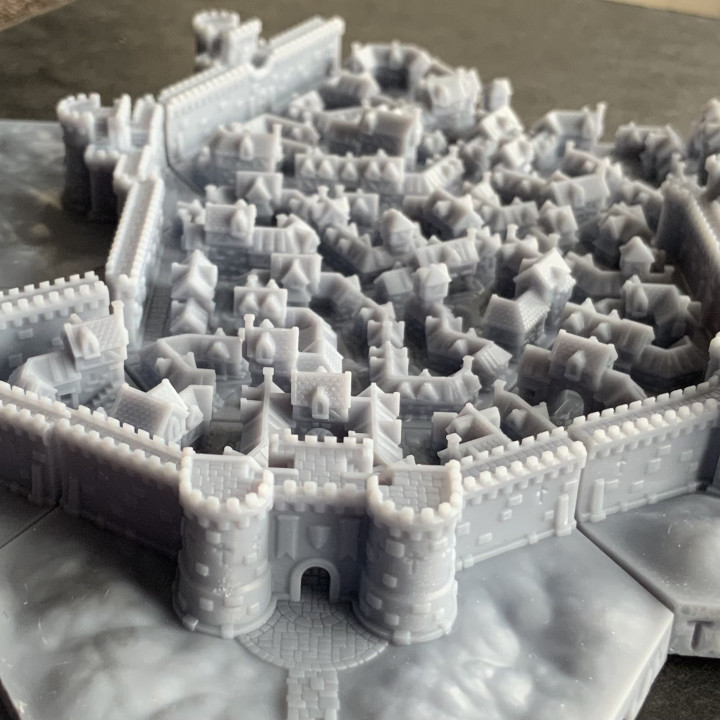 3D Printable Hexton Hills Epic Cities Wall Set 01 by Hexton Hills