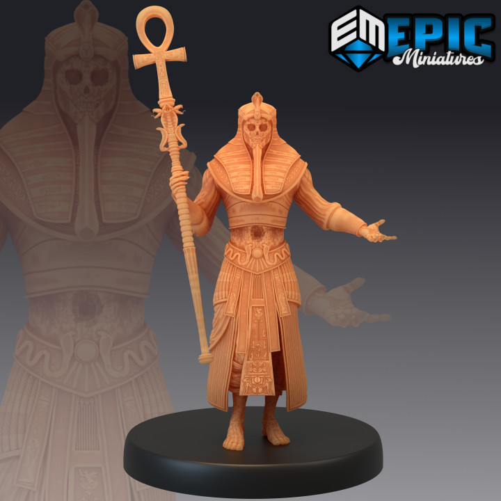 3D Printable Black Pharaoh Staff / Nyarlathotep Avatar / Cosmic Horror ...