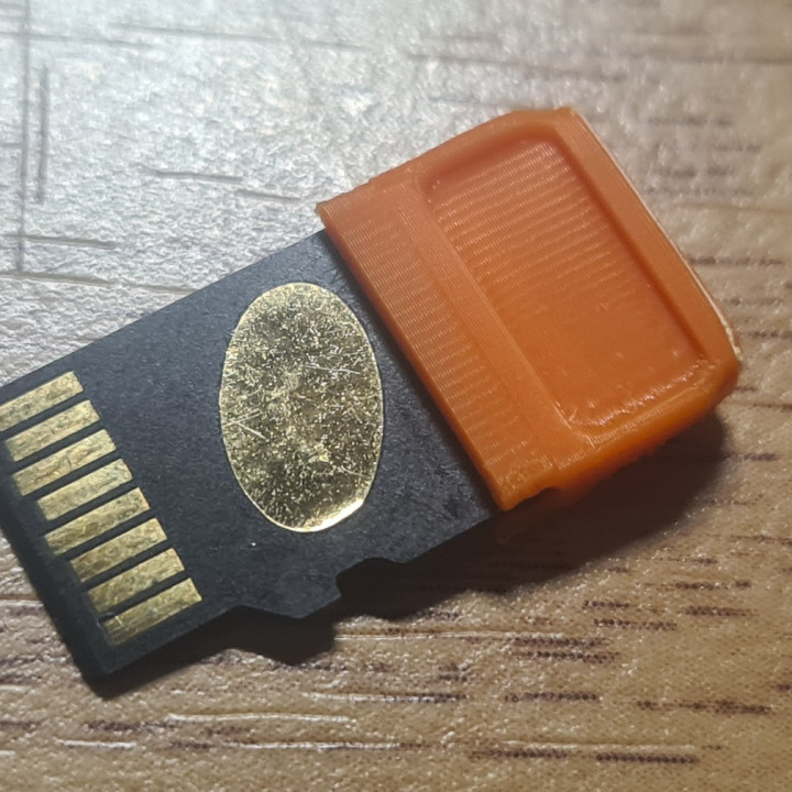 3D Printable MicroSD card grip by Ник Обломский