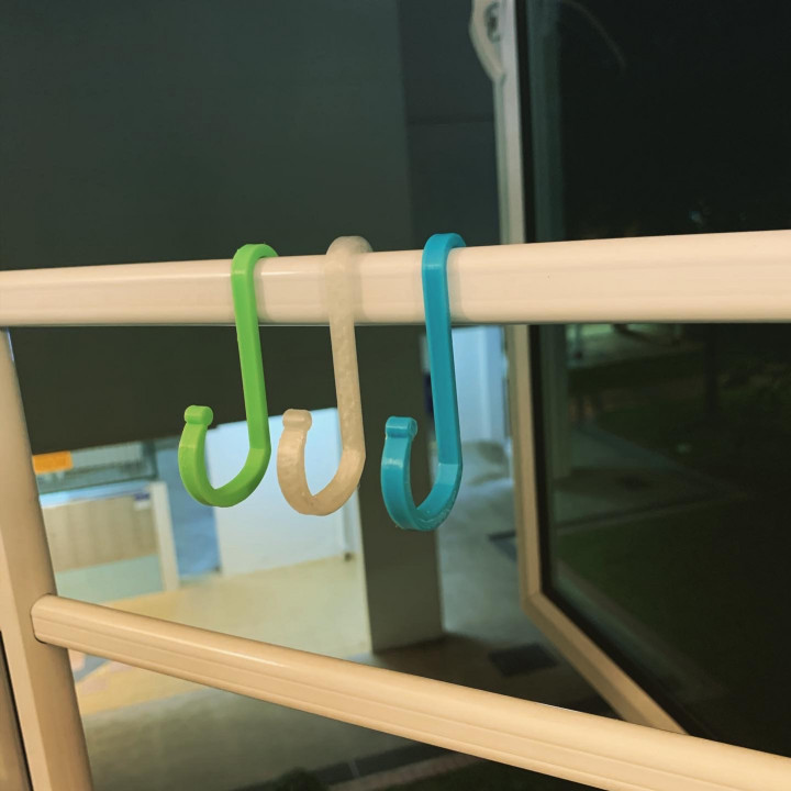 3D Printable Window Grille Hook by Said