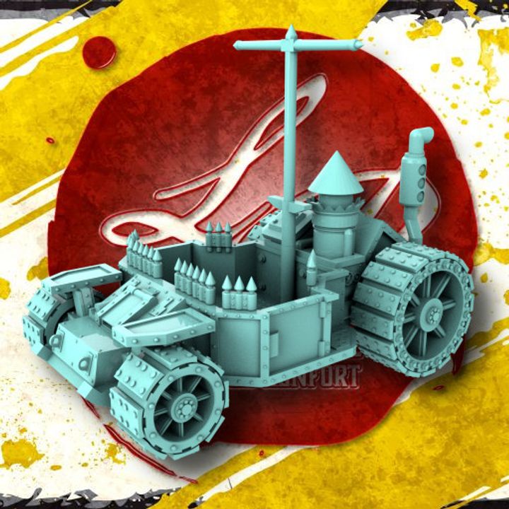 3D Printable Battlewagon by LeesedRenfort