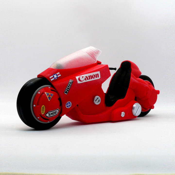 3D Printable AKIRA motorcycle by Steve Solomon