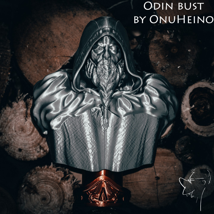 3D Printable Odin bust by Heino Kaljuve
