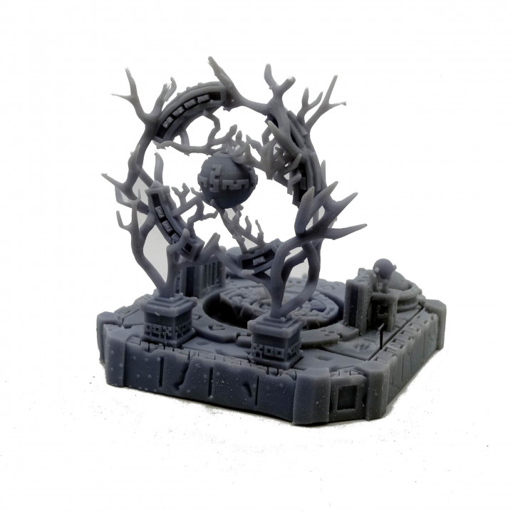 3D Printable Arcane Gate With Crackling Orb Fantasy Tabletop Terrain by ...