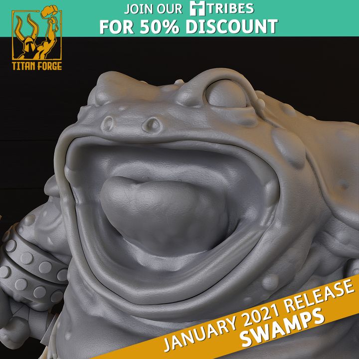 3D Printable Morg The Swatter - Swamps - Titan Forge Miniatures January ...