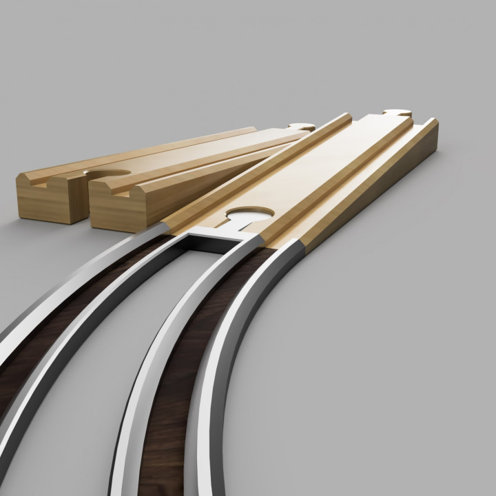 3D Printable 3D Tracks Lite (Basic Kit) by Kalle-Iivari Mononen