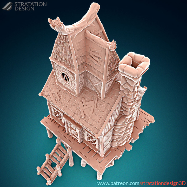 3D Printable Witch House by Stratation Design
