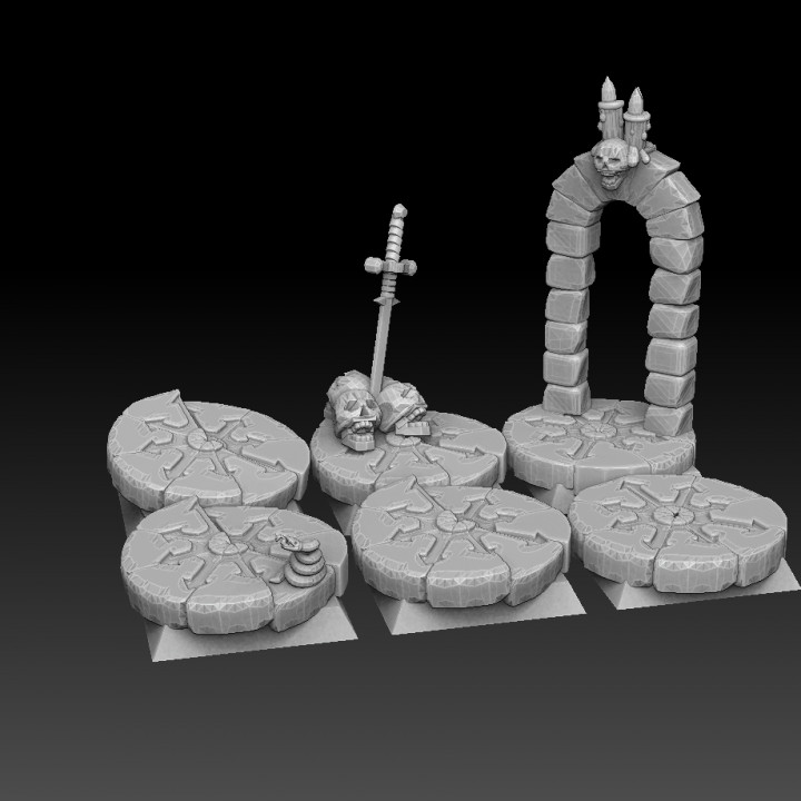3D Printable Base Megapack by Sharedog Miniatures