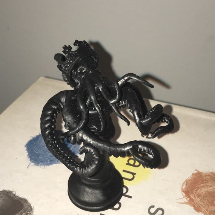 3D Printable octopus chess by Mahan Mousavi