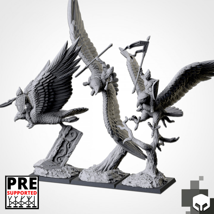 3D Printable Hawk Riders by Txarli Factory