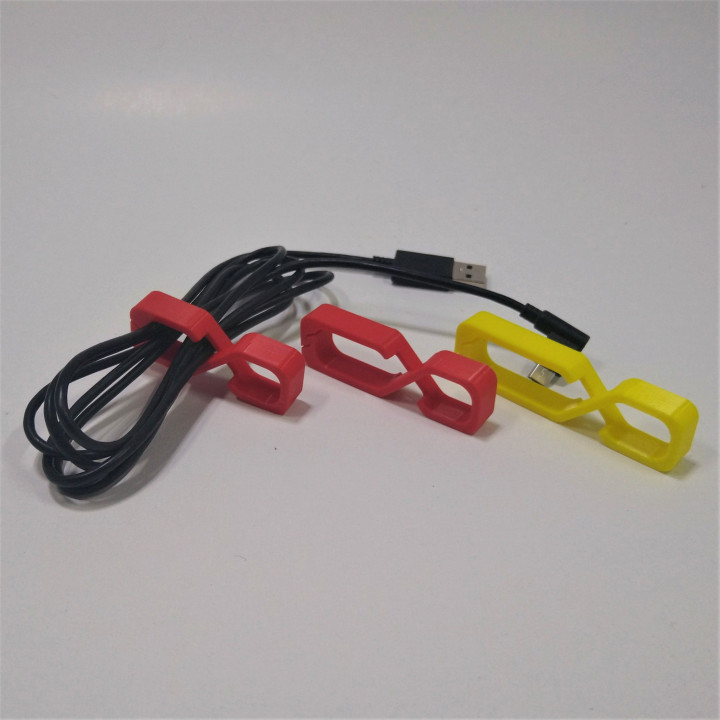 3D Printable Cable Clip, Wire organizer by Alex Torres