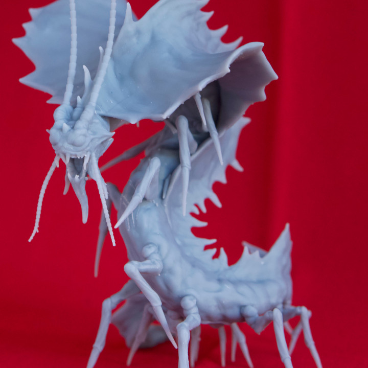 3D Printable Remorhaz - Tabletop MIniature by YKS Miniatures